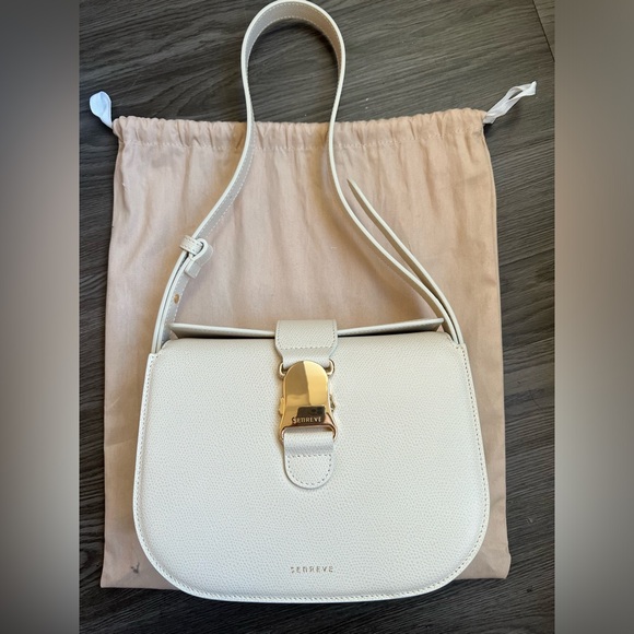 Senreve | Bags | Senreve Cadence Crossbody Pebbled Leather Cream Color ...